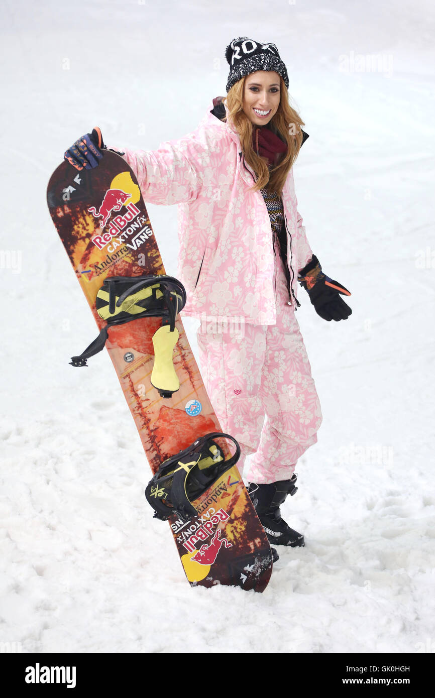 Stacey Solomon and Aimee Fuller National Schools Snowsport Week ...