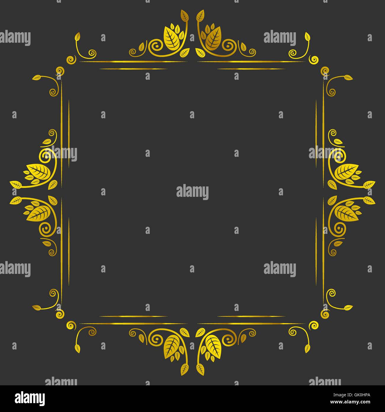Vintage gold frame Stock Vector Image & Art - Alamy
