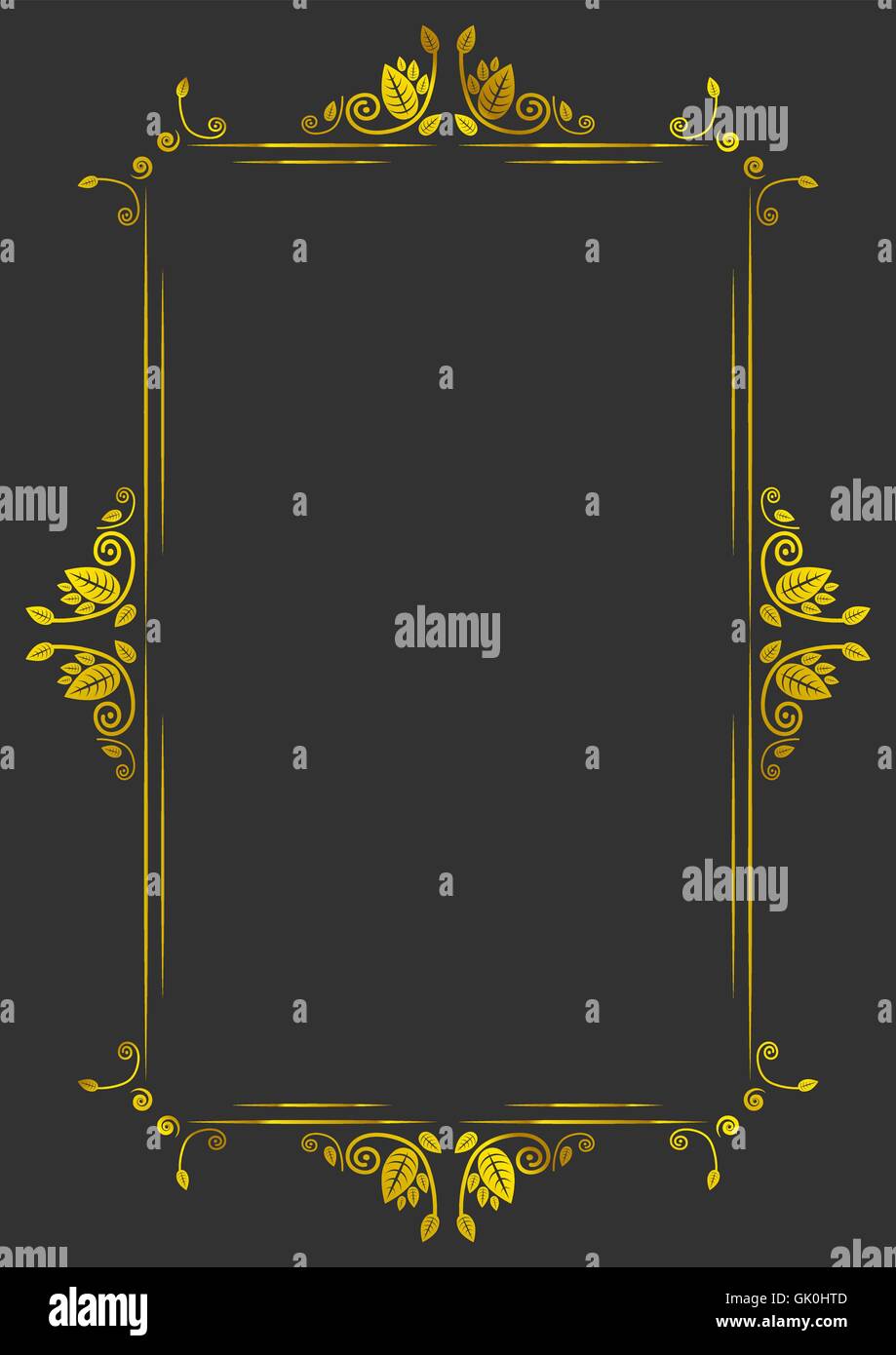 Vintage gold frame Stock Vector Image & Art - Alamy