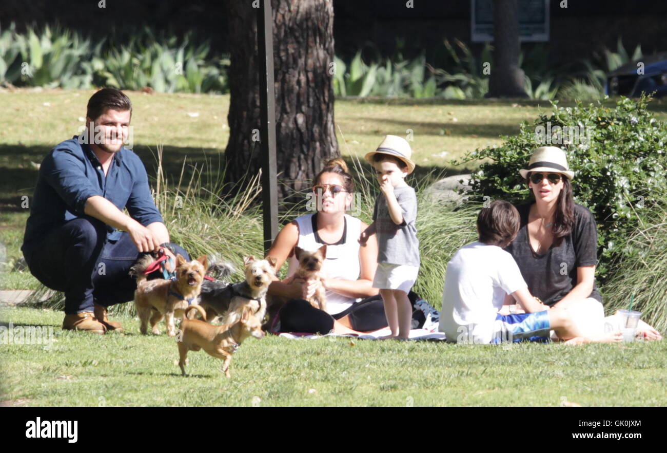 Lauren Silverman enjoys a day in the park with her two sons Adam and ...