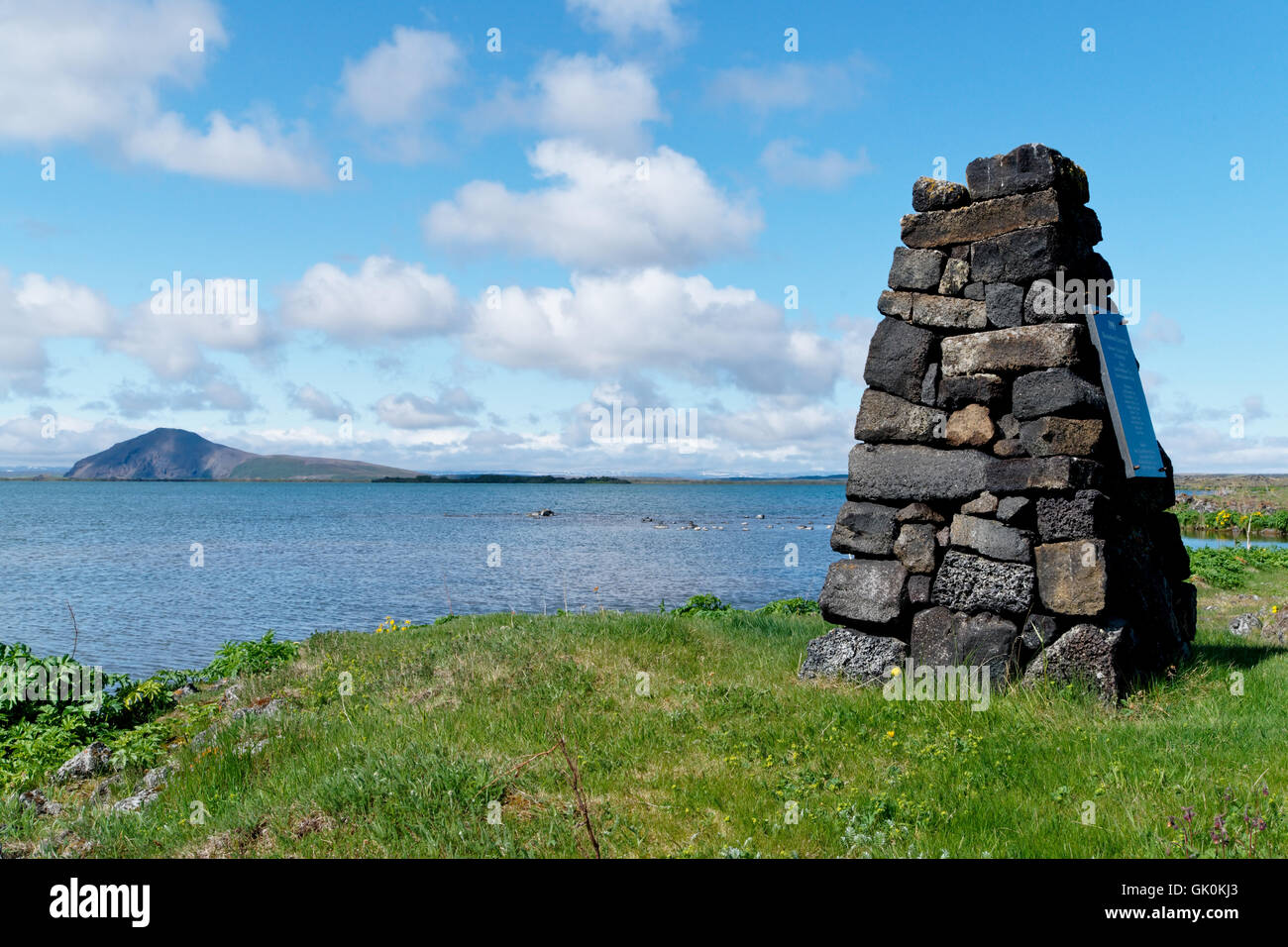 stone pyramid iceland Stock Photo - Alamy