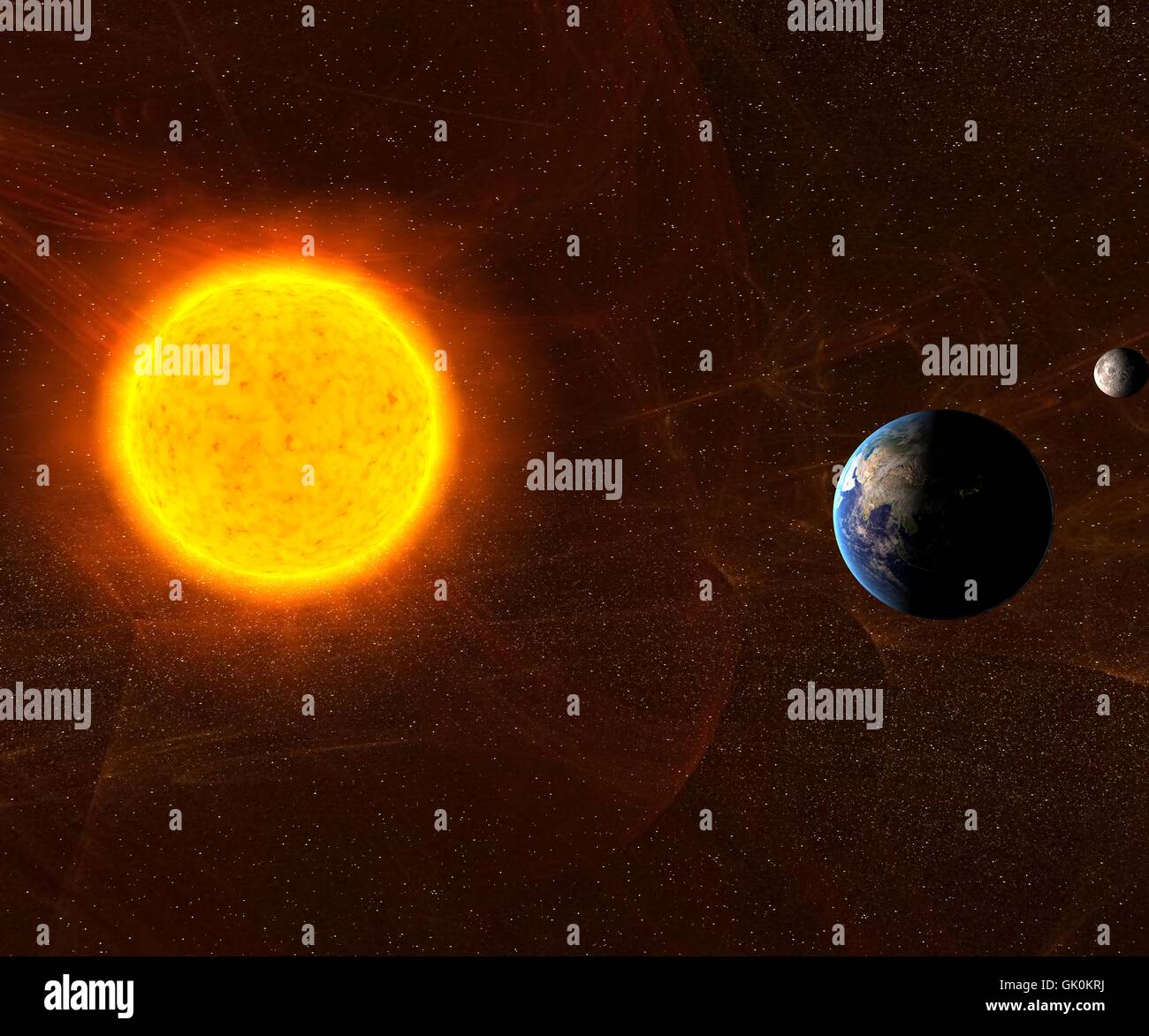 space universe moon Stock Photo - Alamy