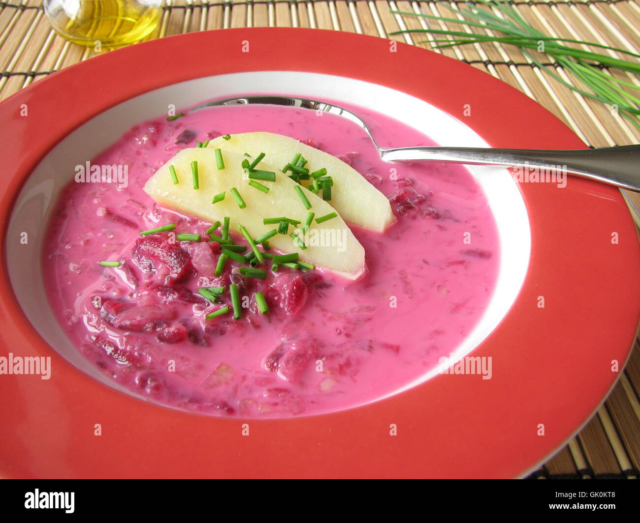 cold beetroot soup Stock Photo - Alamy