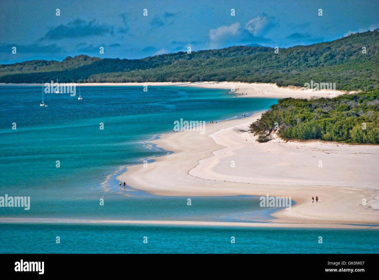 Whitehaven beach whitsundays island aerial hi-res stock photography and ...