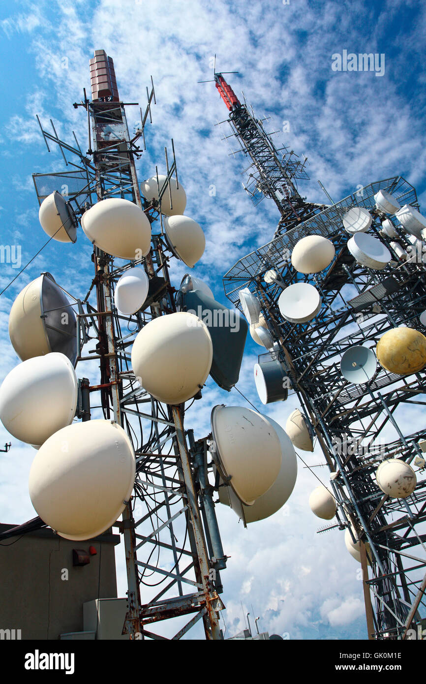 station communication antenna Stock Photo - Alamy