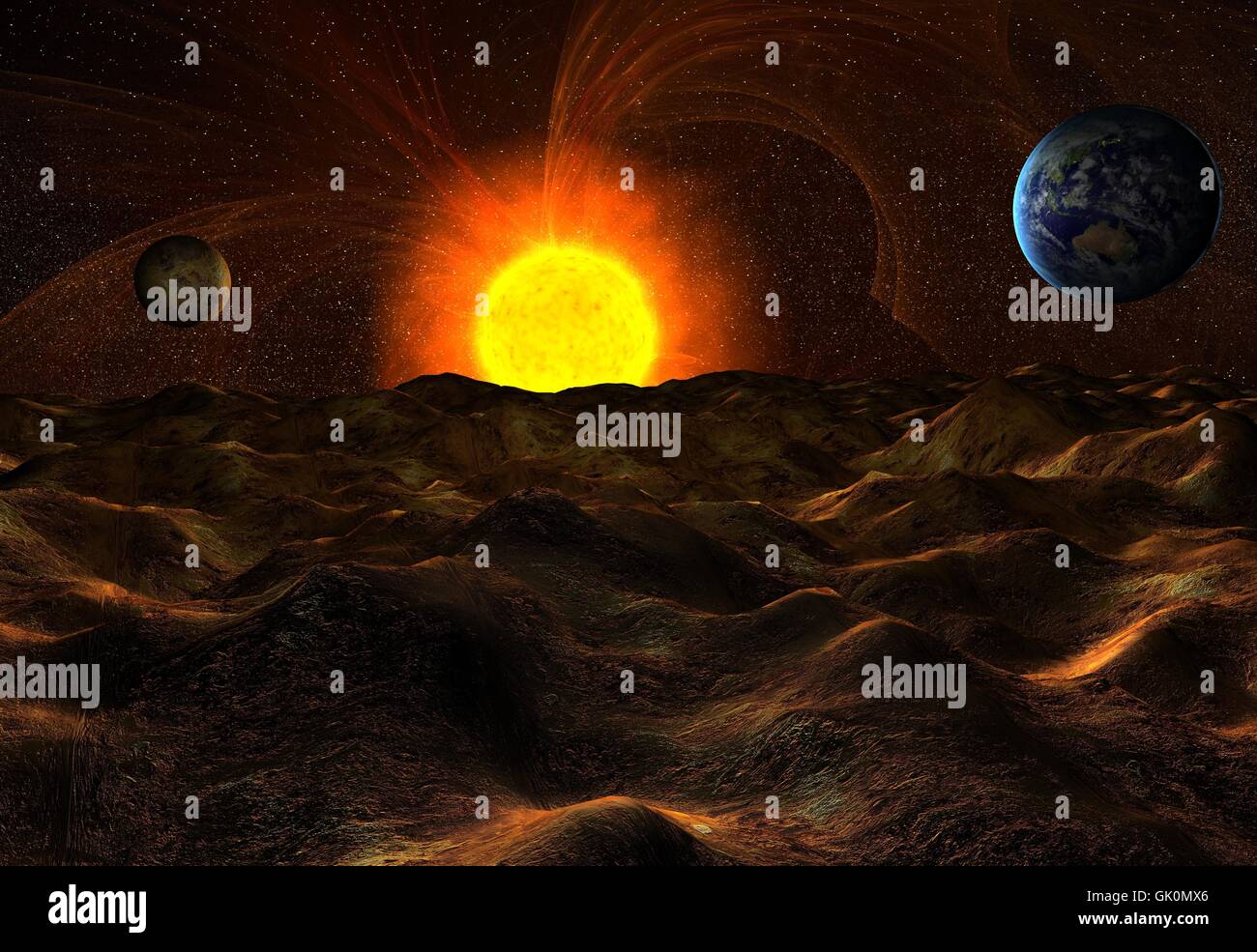 Astronomy moon surface map surface hi-res stock photography and images ...