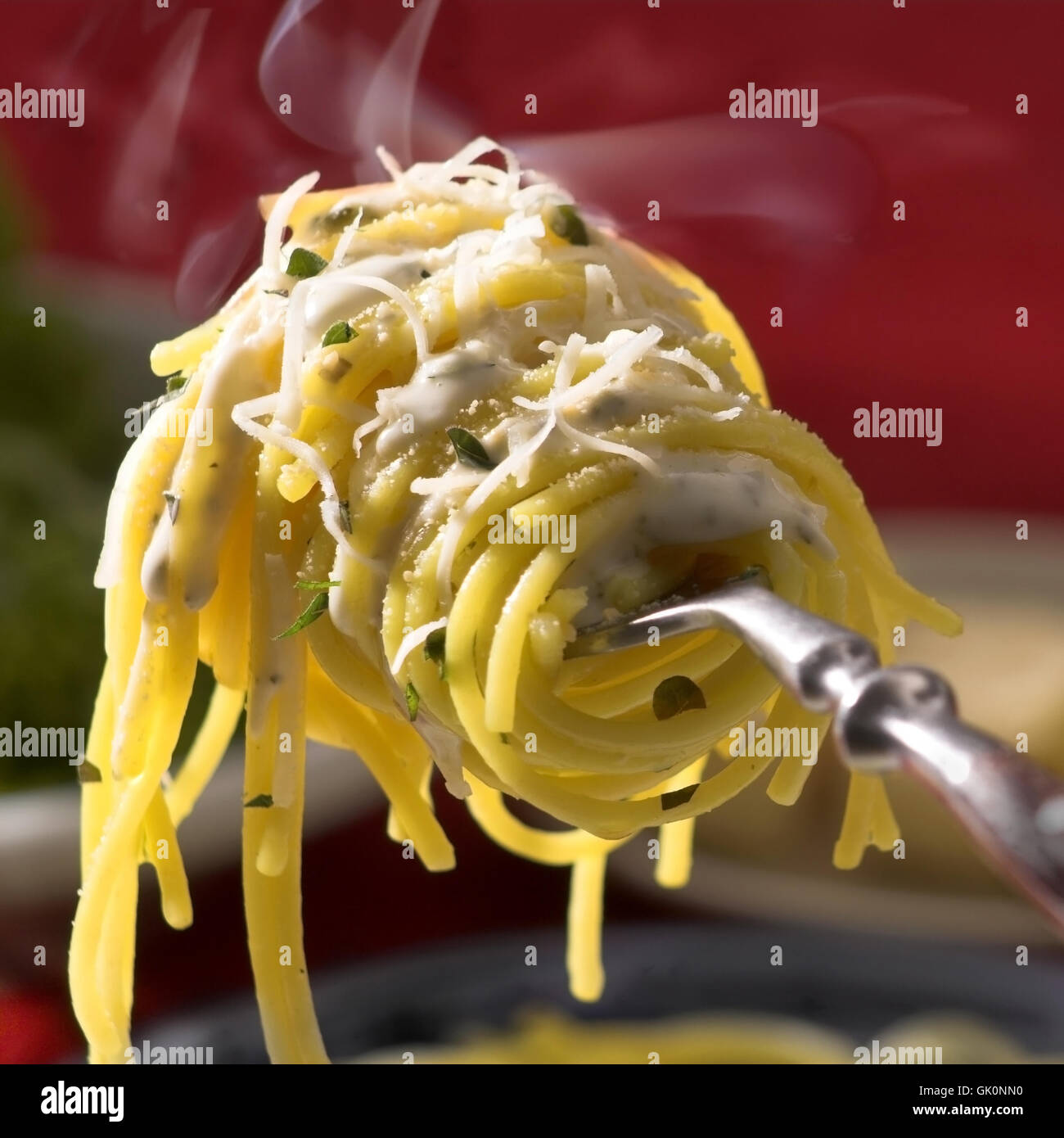 closeup hot spaghetti Stock Photo - Alamy