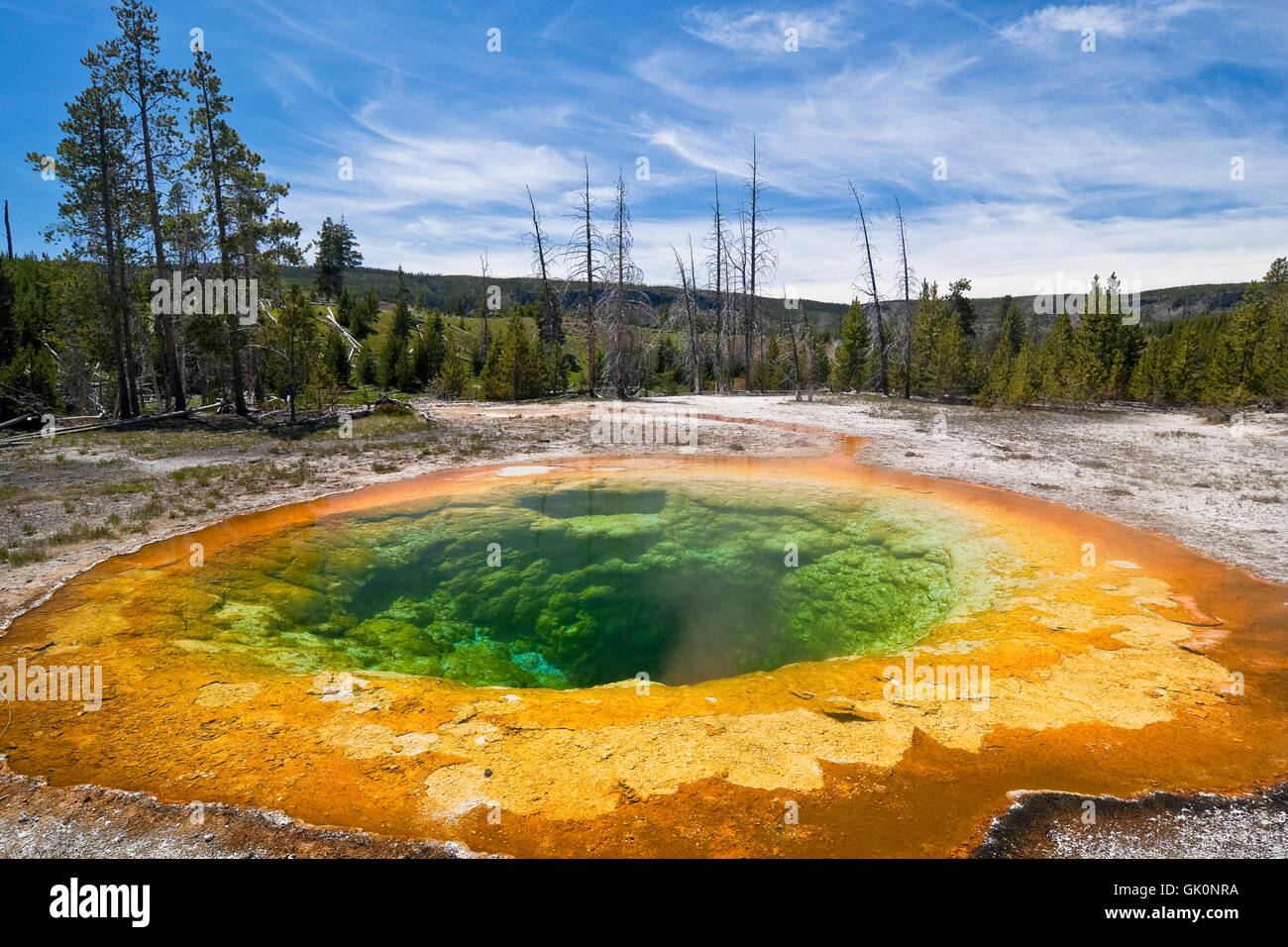 morning glory pool Stock Photo - Alamy