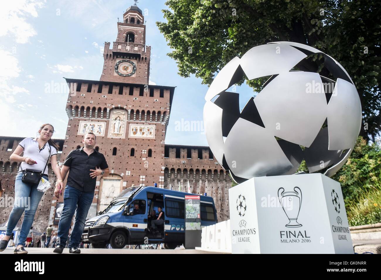 UEFA Champions League trophy ceremony ahead of the final on Saturday ...