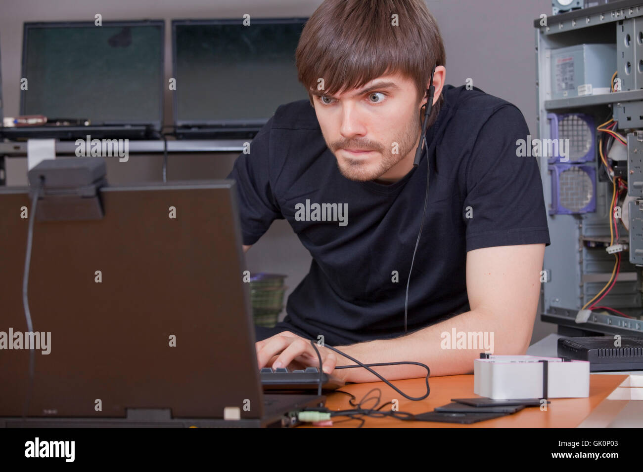 programmer expert technician Stock Photo - Alamy