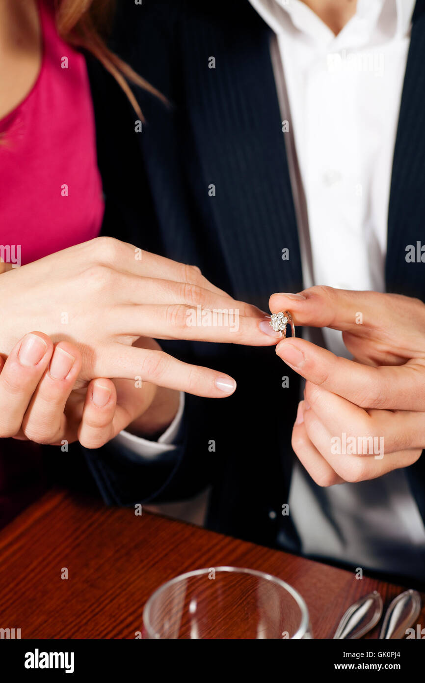 hand hands ring Stock Photo - Alamy