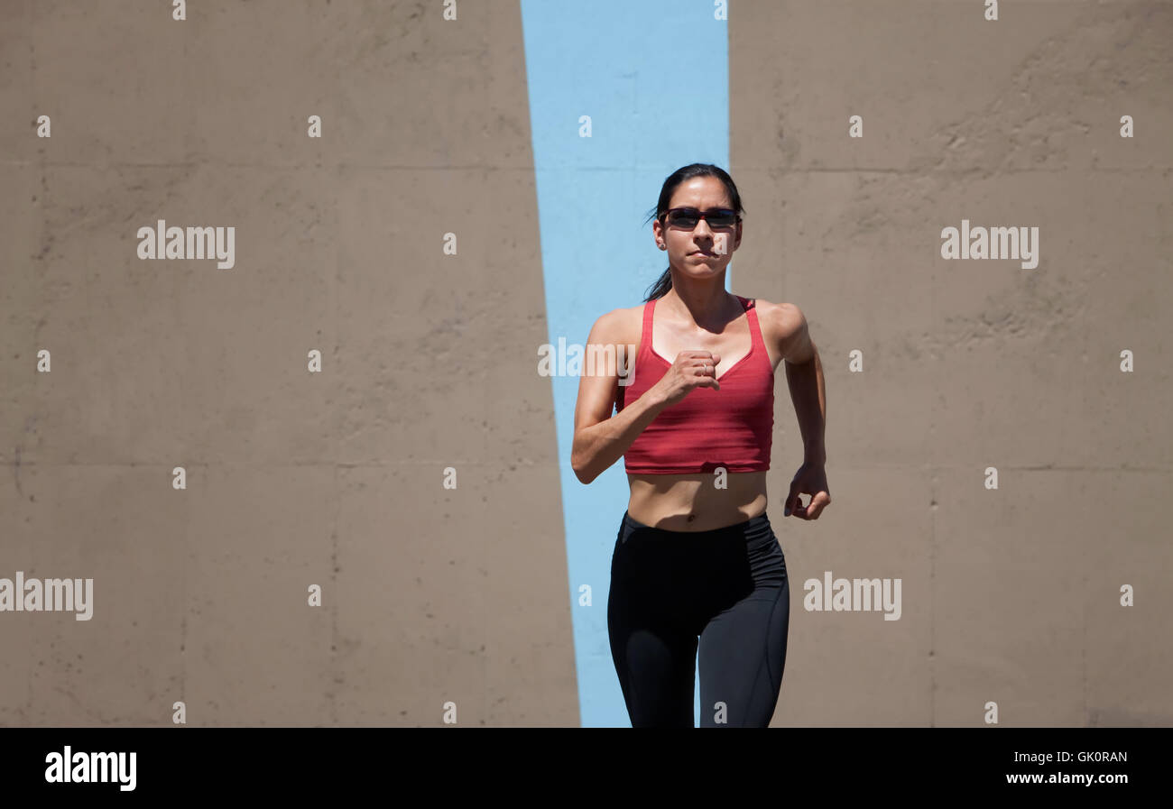 woman blue challenge Stock Photo - Alamy