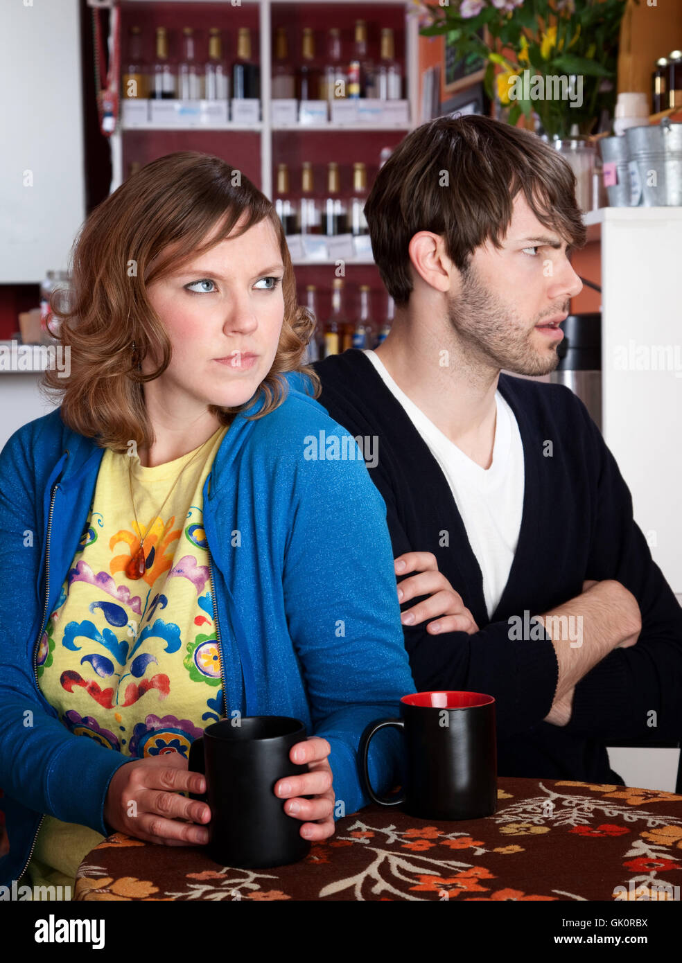 cafe restaurant blue Stock Photo - Alamy