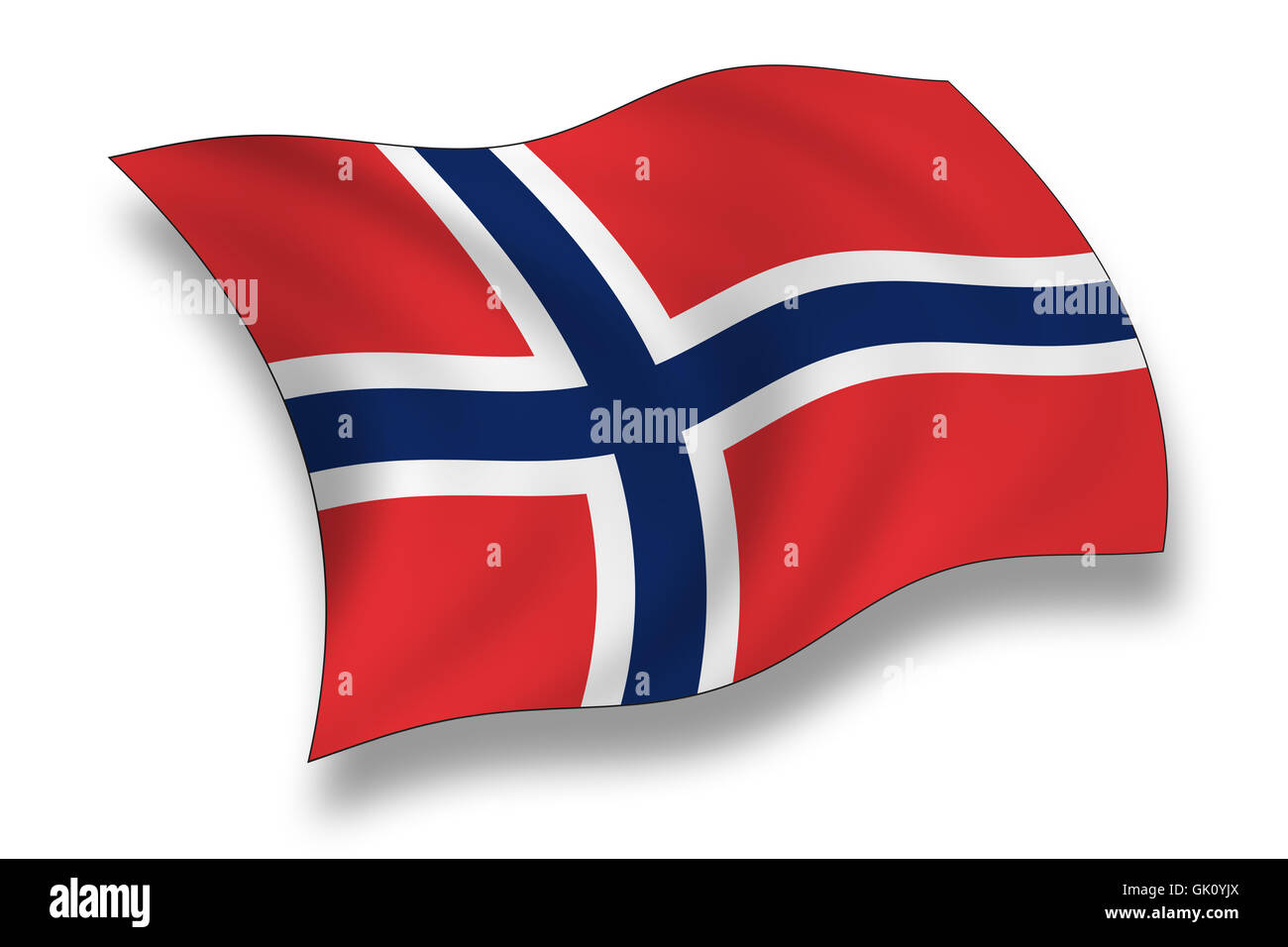 Norway national flag hi-res stock photography and images - Alamy