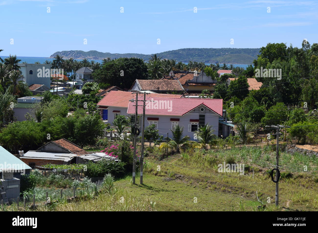 traditional rural village in Vietnam countryside near the sea Stock ...