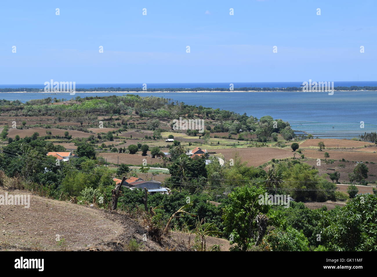 traditional rural village in Vietnam countryside near the sea Stock ...