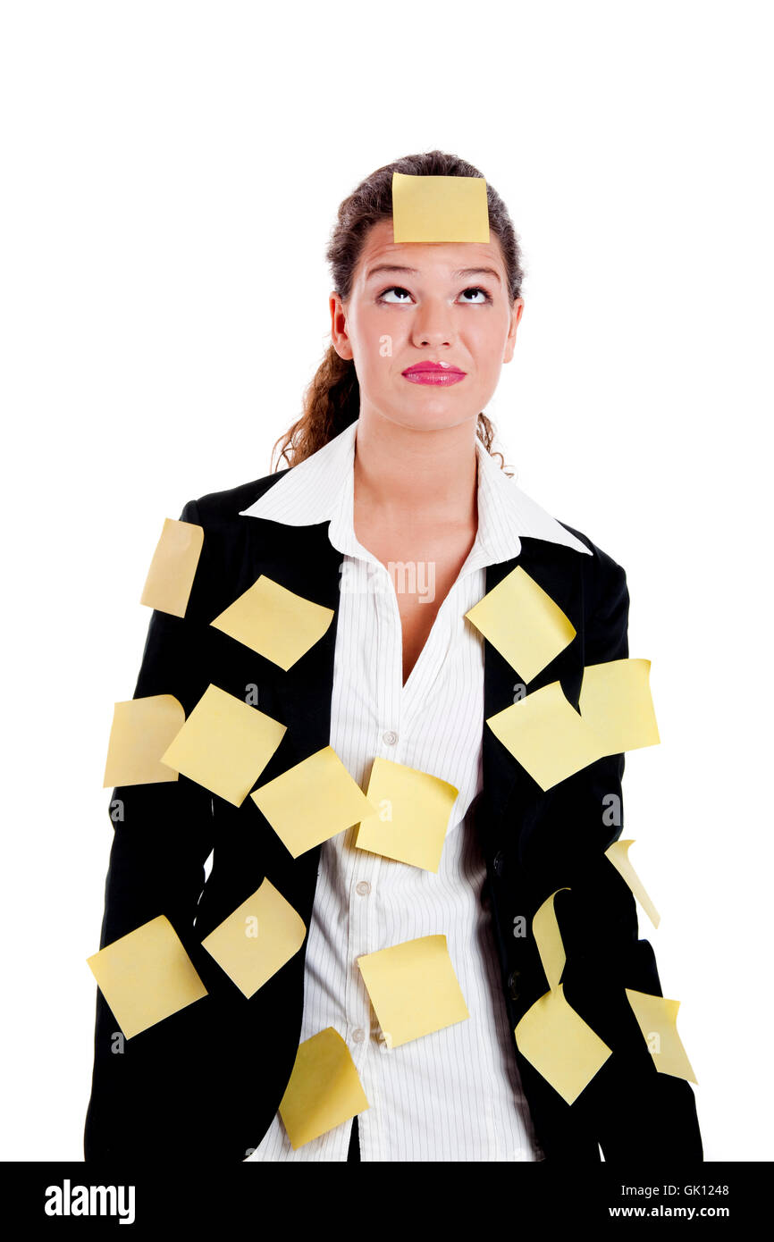 woman note memo Stock Photo - Alamy