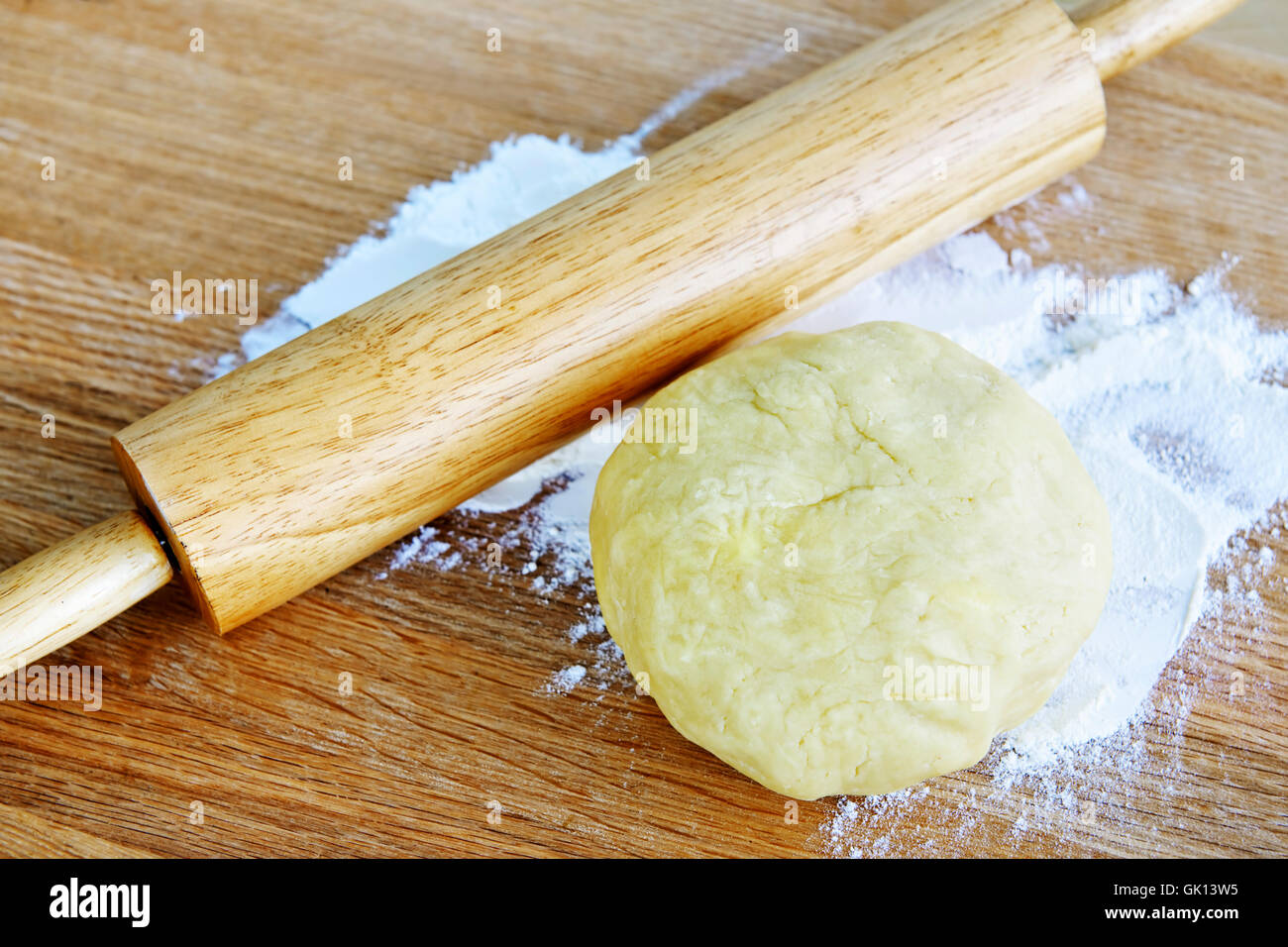 ball flour dough Stock Photo - Alamy