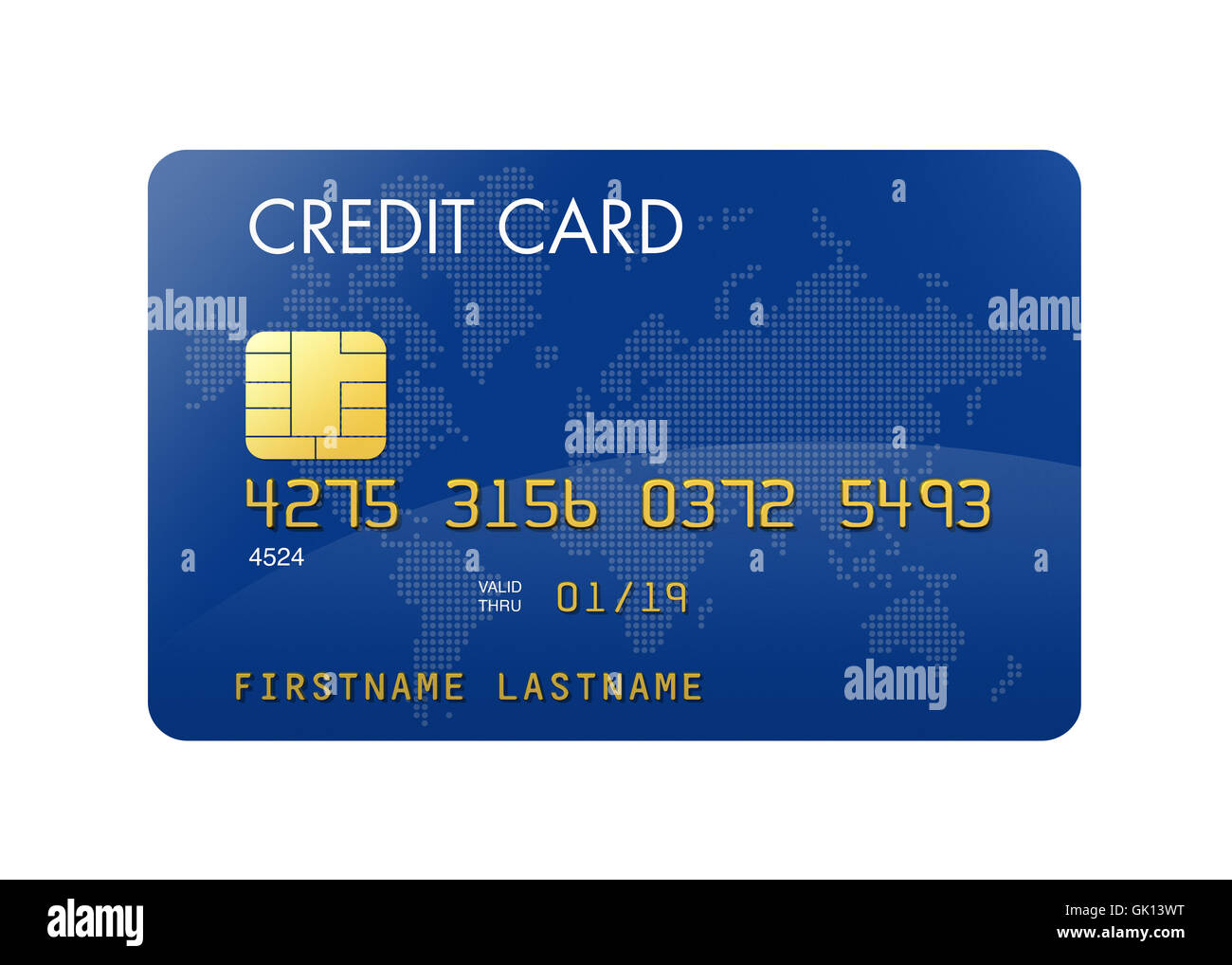 Blank bank card Cut Out Stock Images & Pictures - Alamy