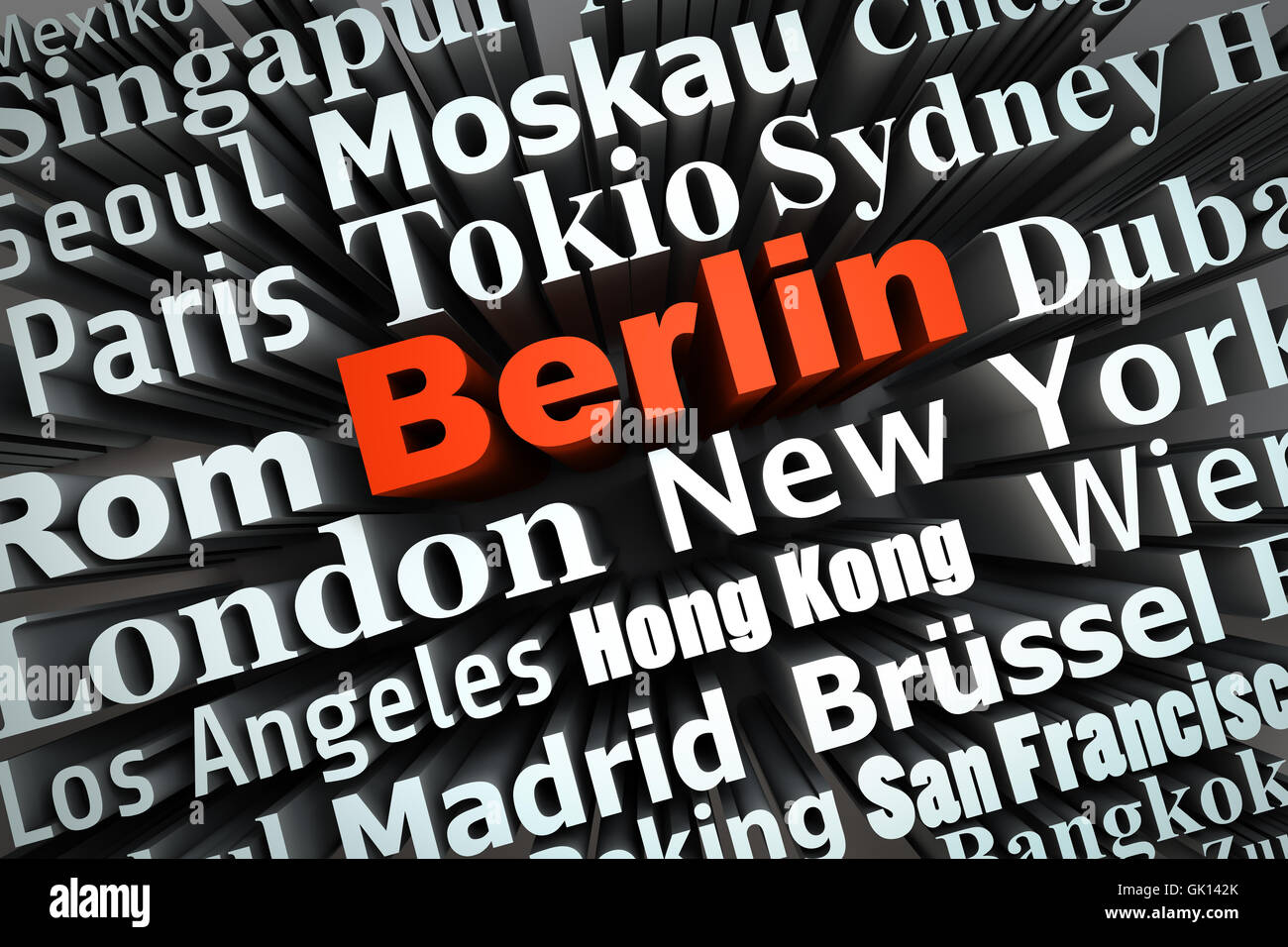 berlin letters writing Stock Photo - Alamy