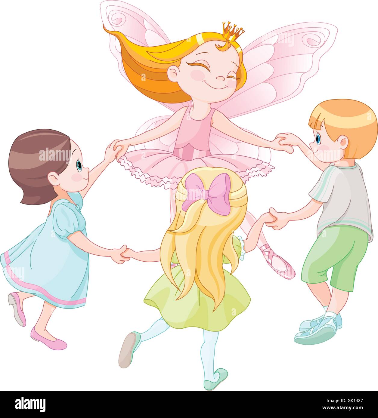 Cute dancing ballerina girl Stock Vector Images - Alamy