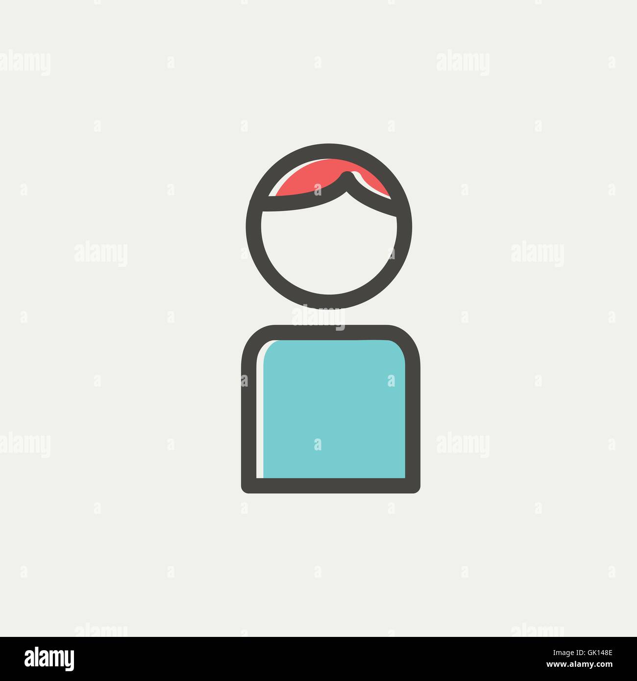 Male avatar profile line hi-res stock photography and images - Alamy