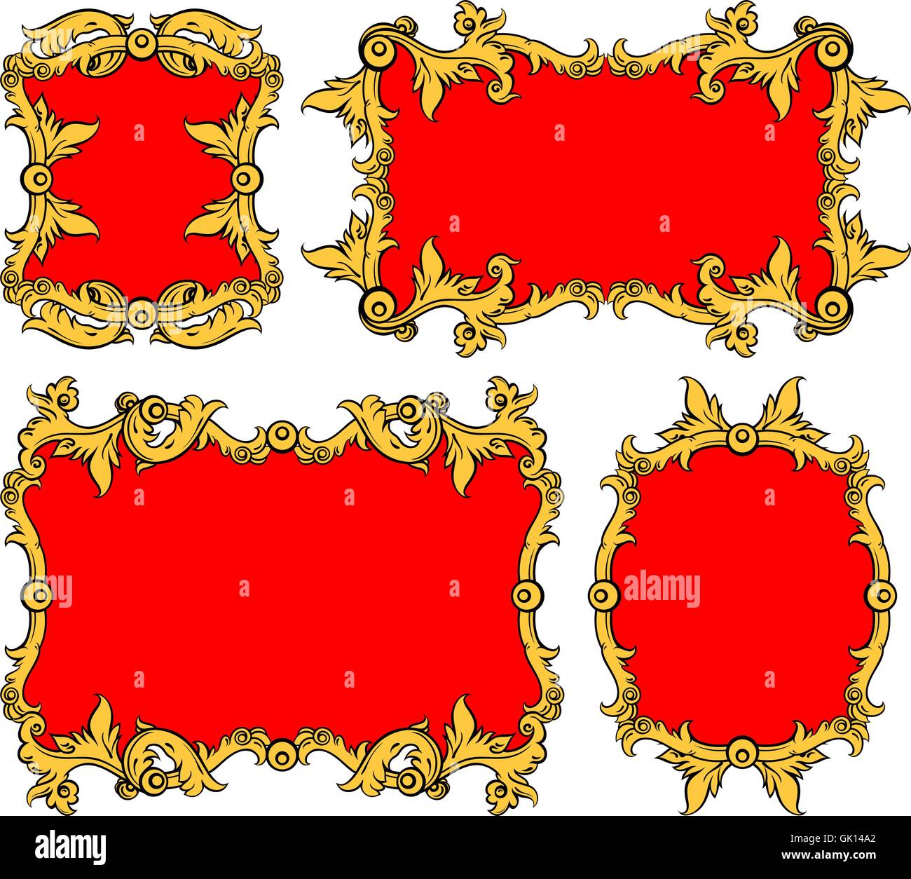 set of ornamental frames Stock Vector Image & Art - Alamy