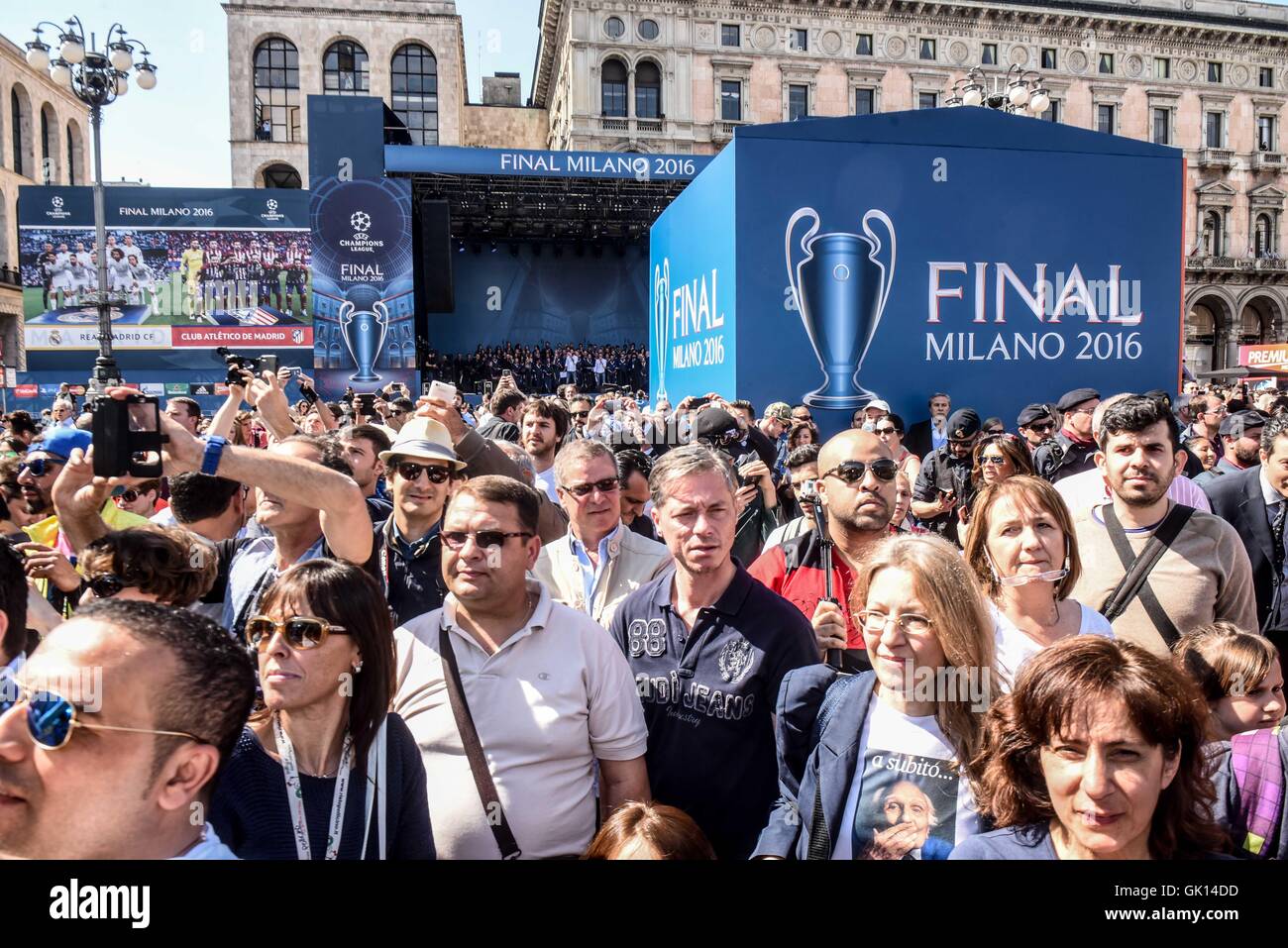 UEFA Champions League trophy ceremony ahead of the final on Saturday ...