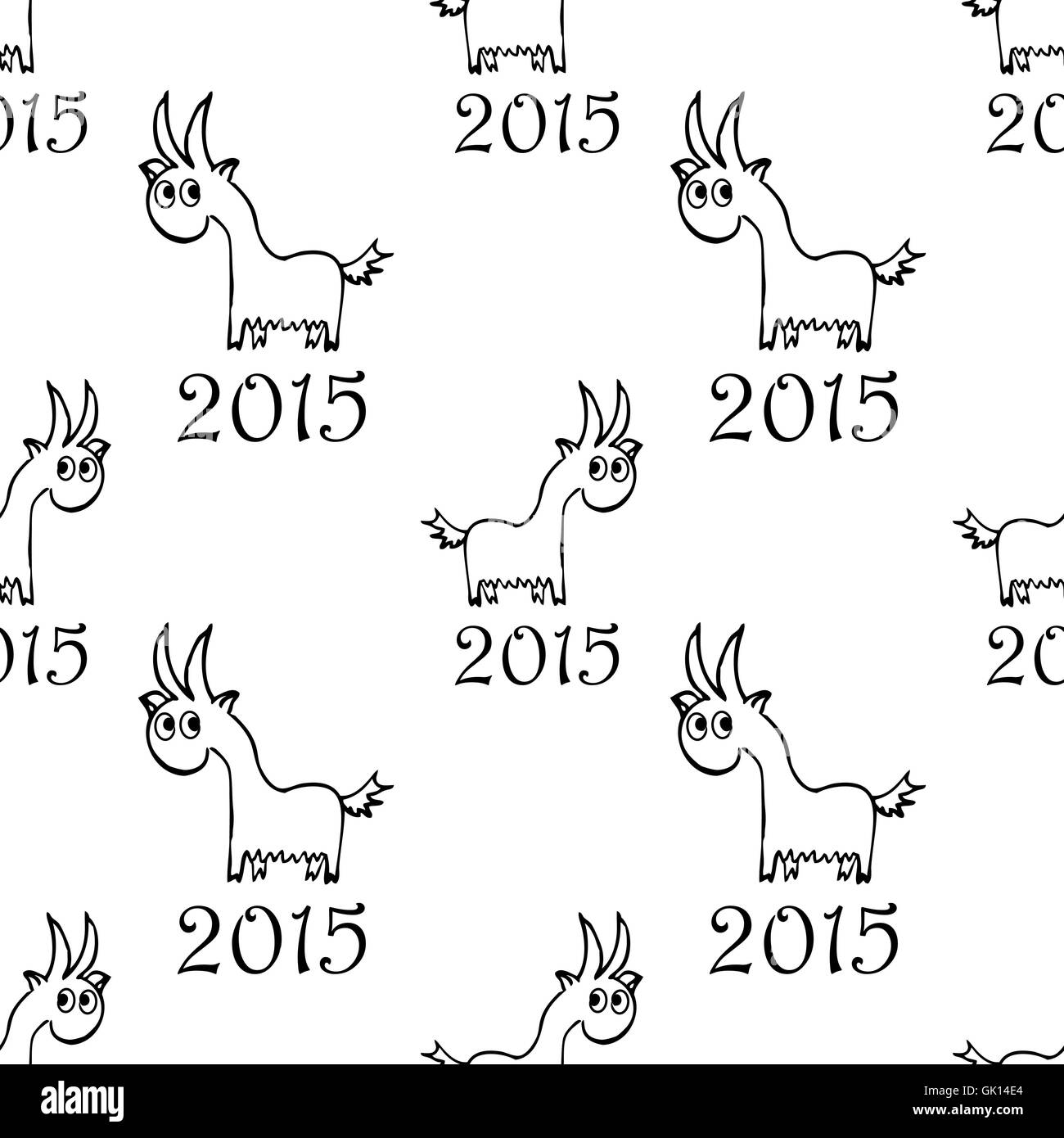 seamless pattern with goat Stock Vector Image & Art - Alamy