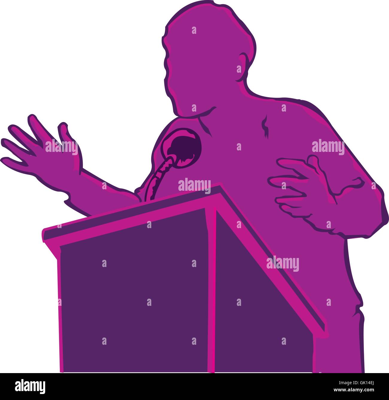 Girl public talk microphone hi-res stock photography and images - Alamy