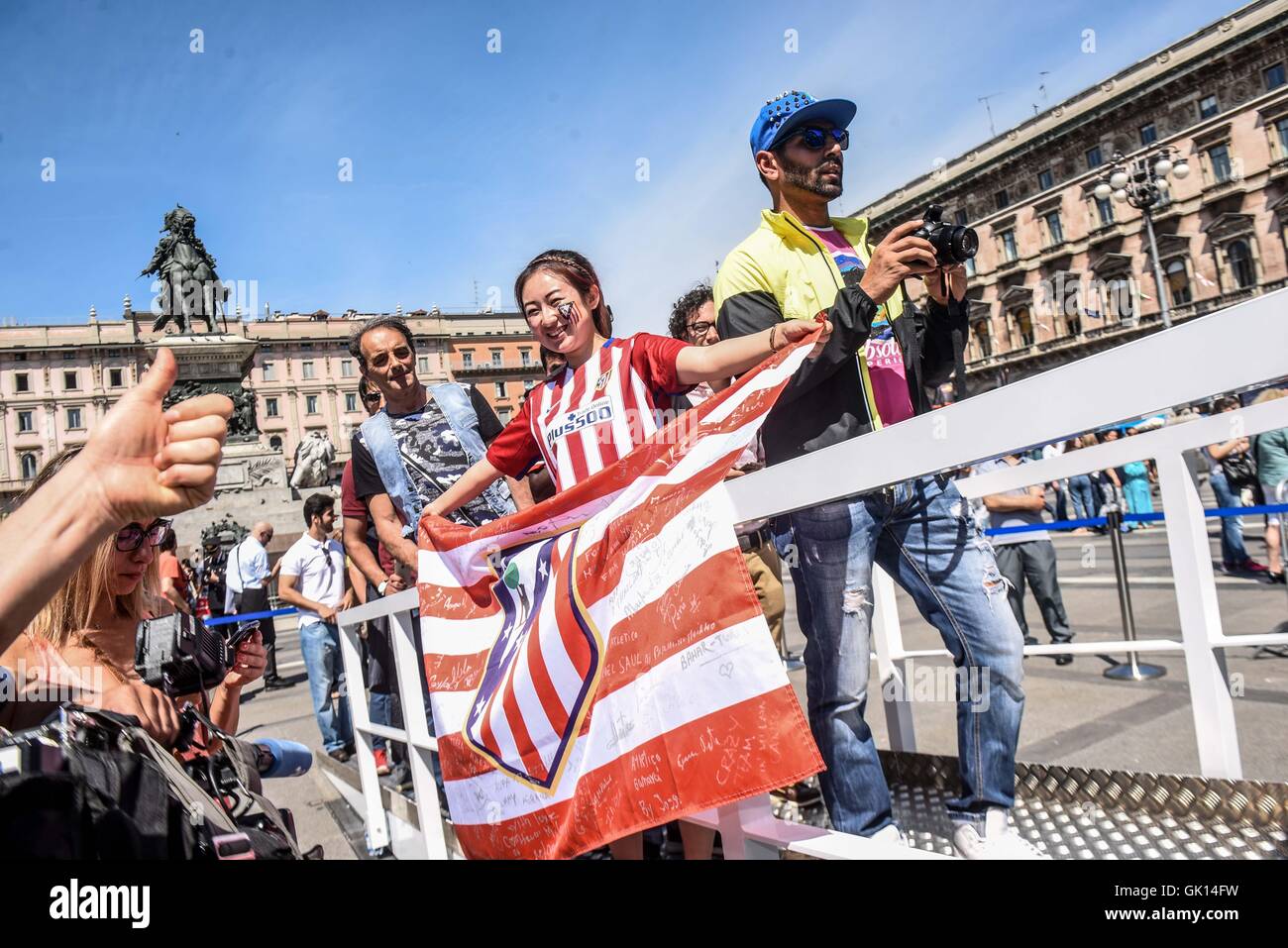 UEFA Champions League trophy ceremony ahead of the final on Saturday ...