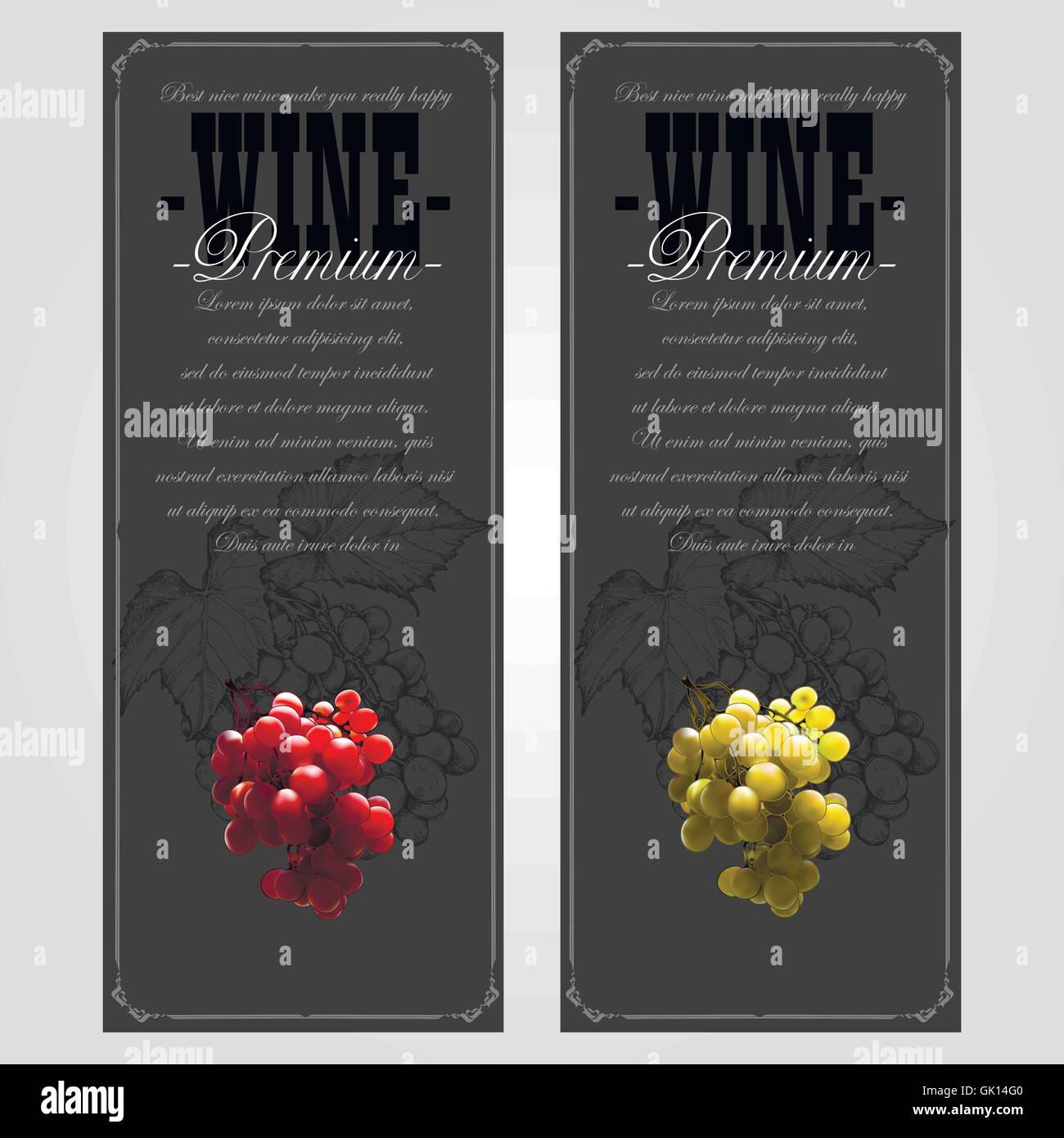set of wine labels Stock Vector Image & Art - Alamy