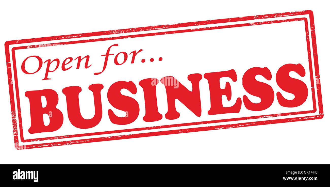 Open for business Stock Vector Image & Art - Alamy