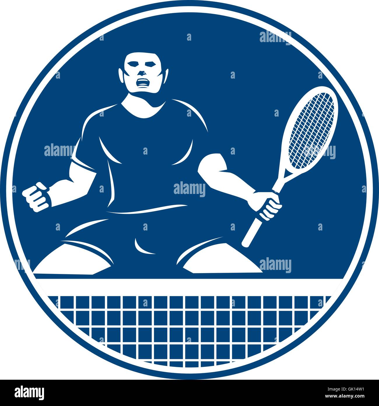Tennis player artwork Stock Vector Images - Alamy