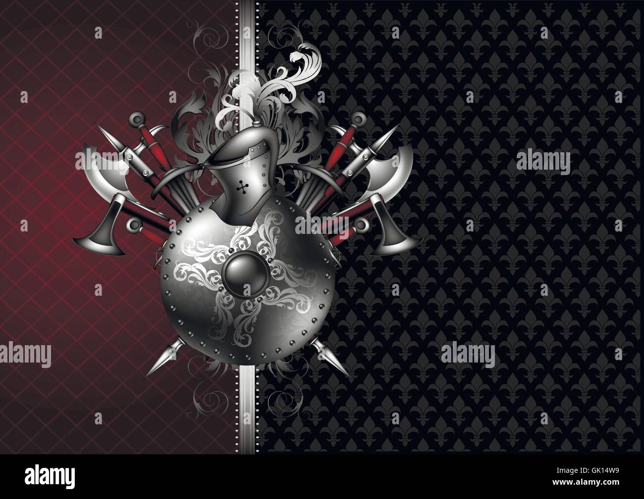 ornate frame with arms Stock Vector Image & Art - Alamy