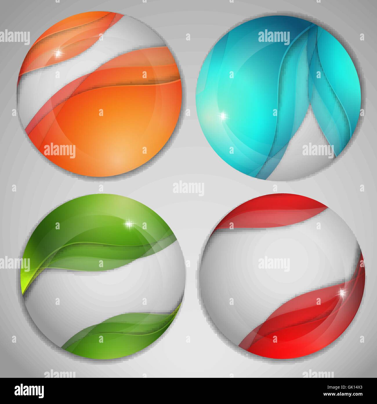 vector bright spheres set Stock Vector Image & Art - Alamy