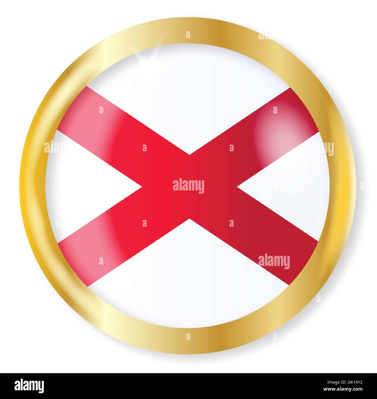 Alabama Flag Button Stock Vector Image & Art - Alamy