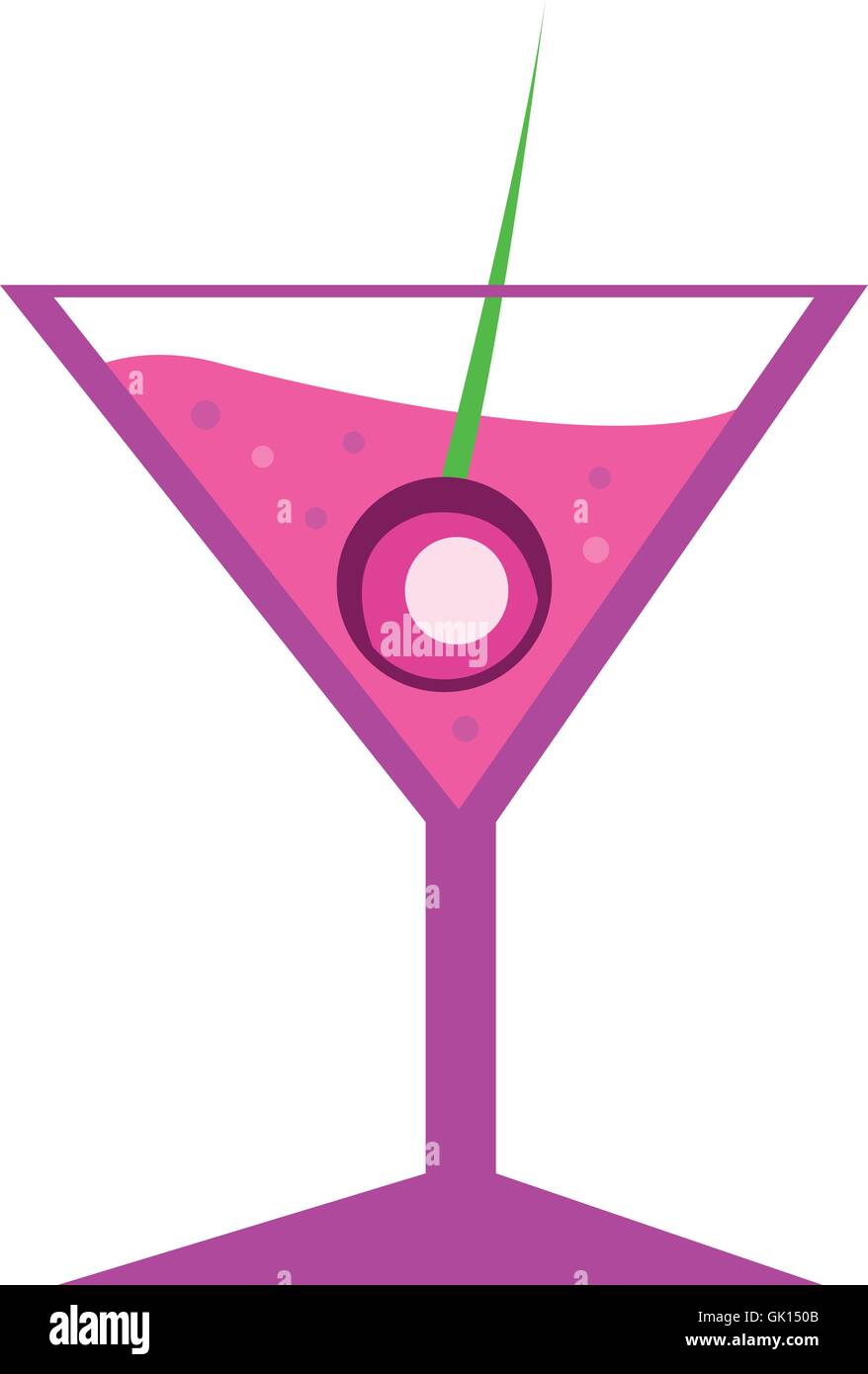 Pink Martini Glass Clip Art