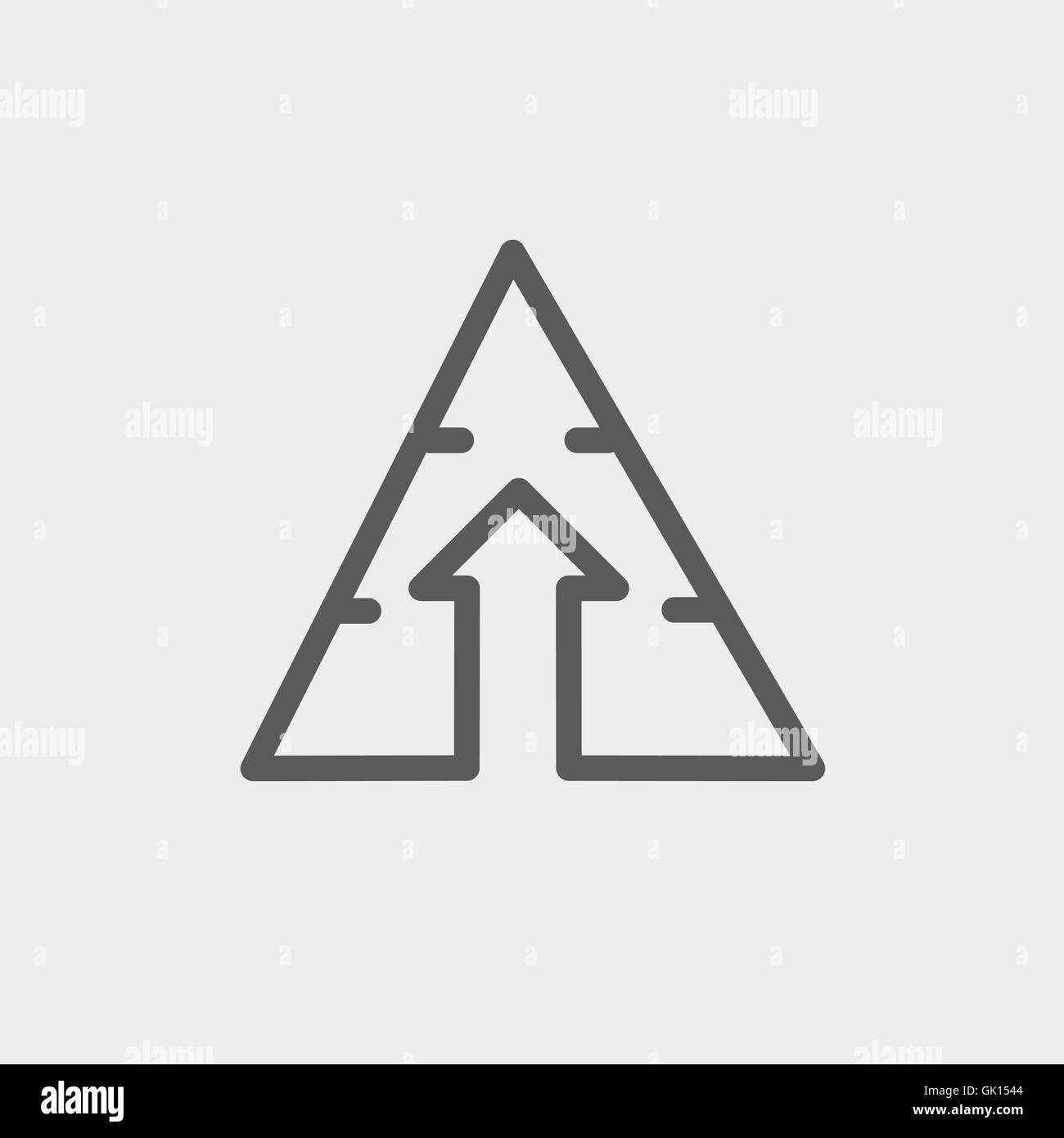 Green arrow progress up simple hi-res stock photography and images - Alamy