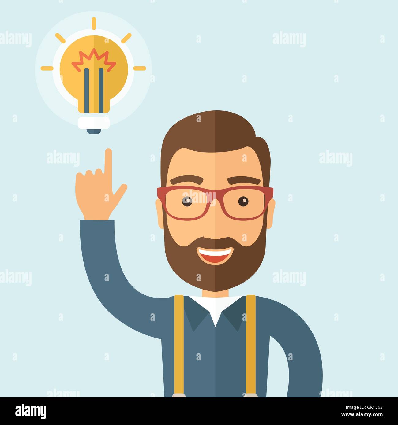 Businessman get the idea Stock Vector Image & Art - Alamy