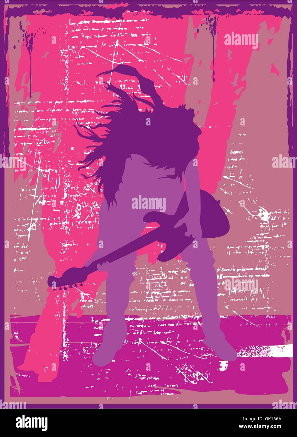 Head banging Stock Vector Images - Alamy