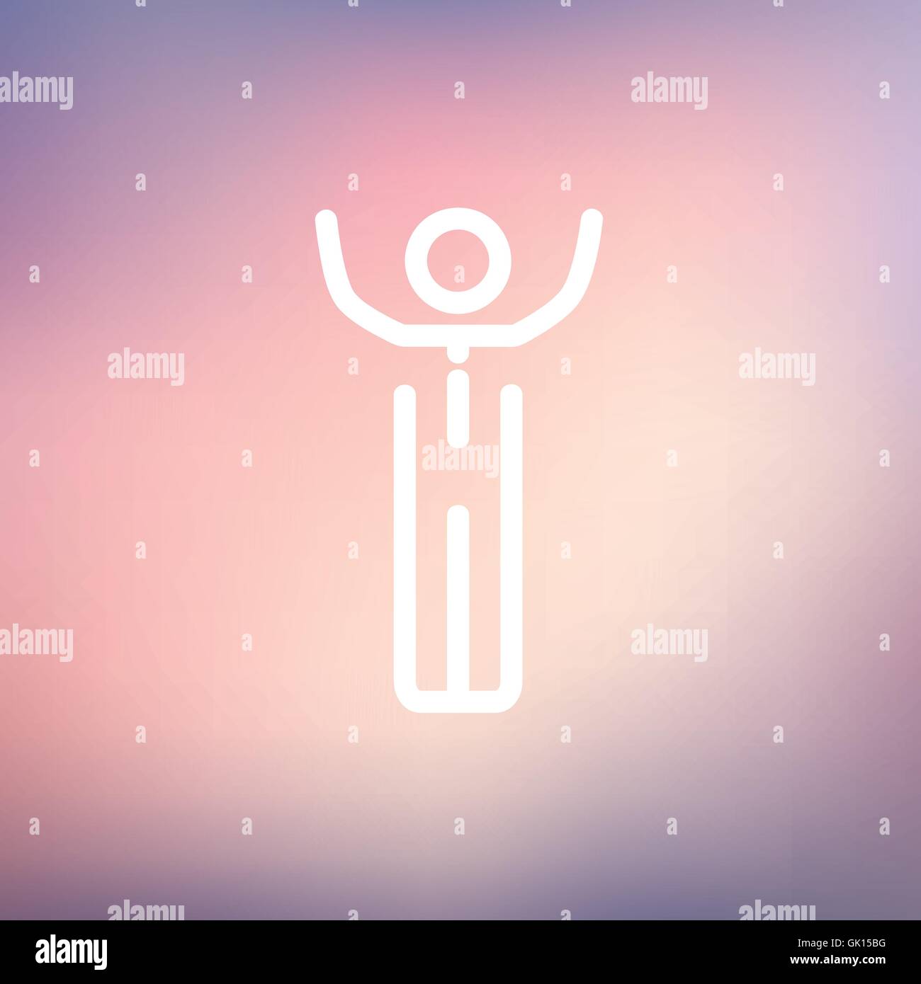 Winner man thin line icon Stock Vector Image & Art - Alamy