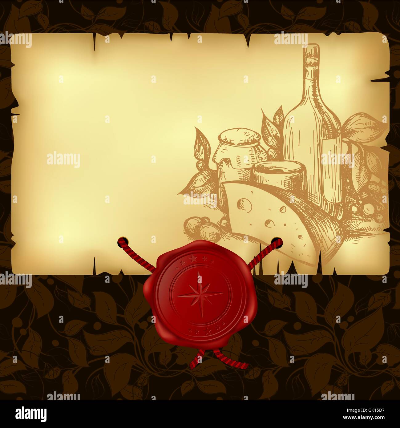 Wax seal bottle Stock Vector Images - Alamy