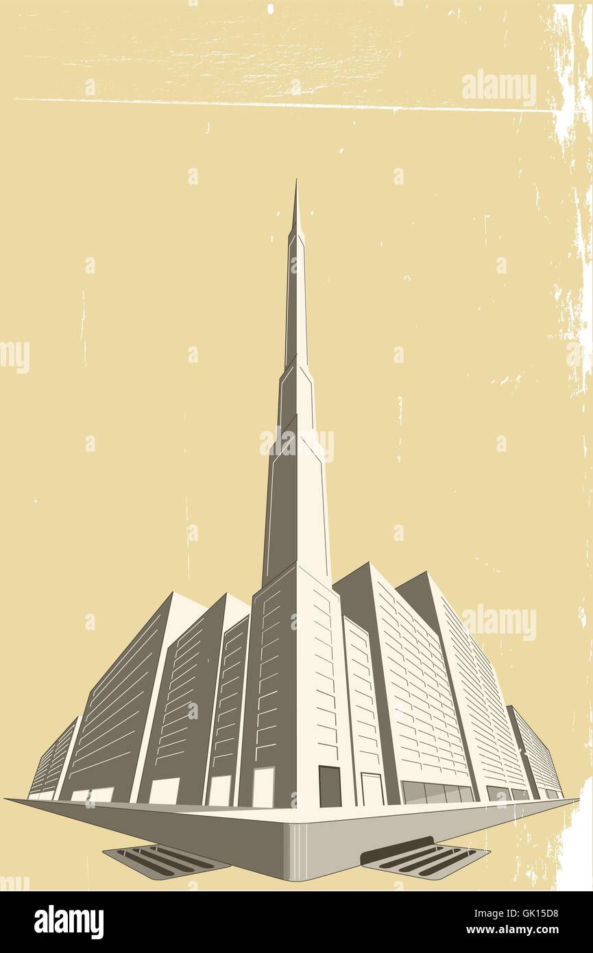 Perspective three point perspective city city block hi-res stock ...