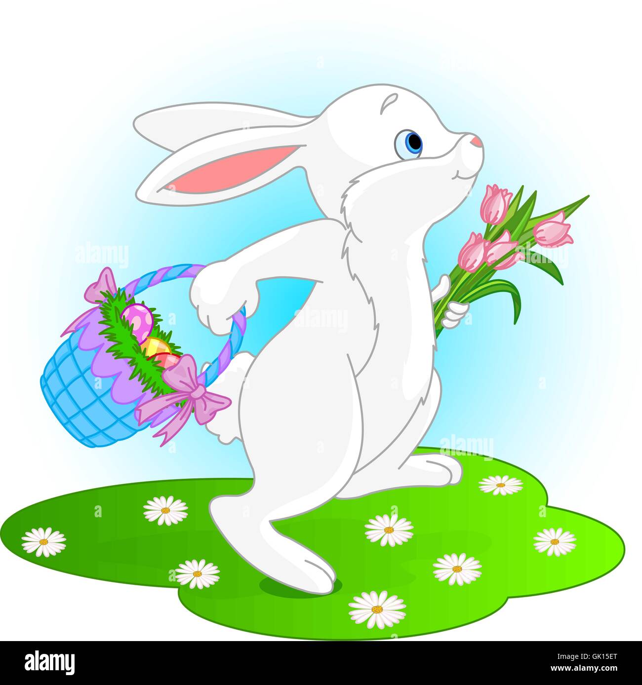 Easter label eggs flowers Stock Vector Images - Alamy