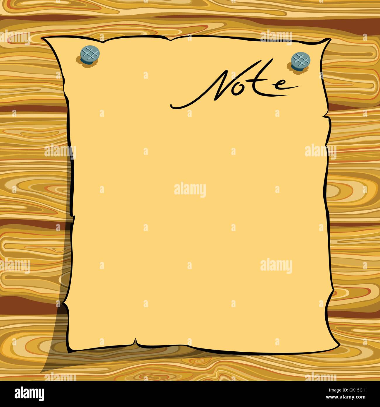 Old table old note Stock Vector Images - Alamy