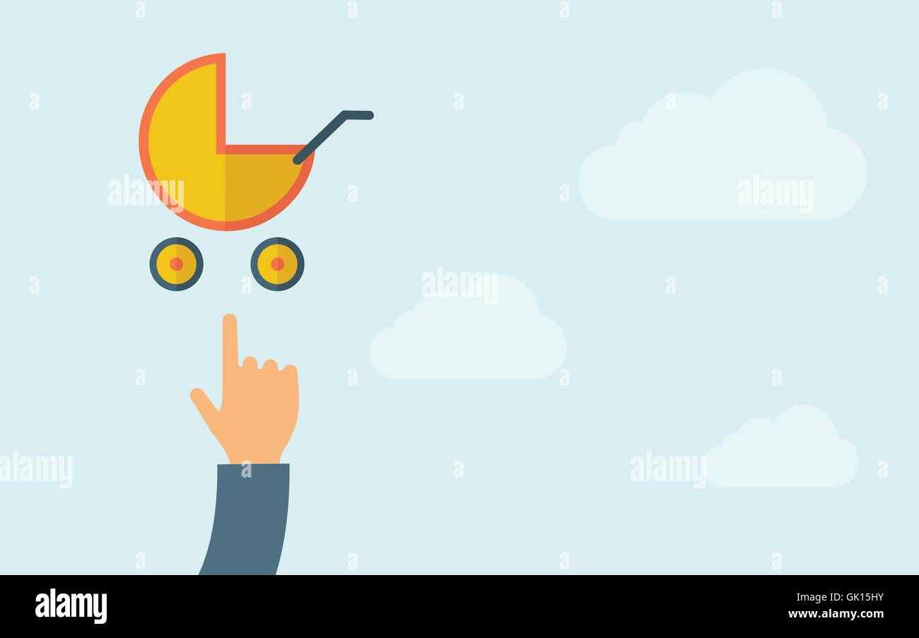 Baby pointing object Stock Vector Images - Alamy