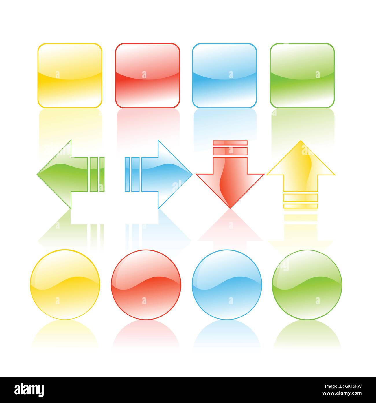 Digital buttons Stock Vector Images - Alamy