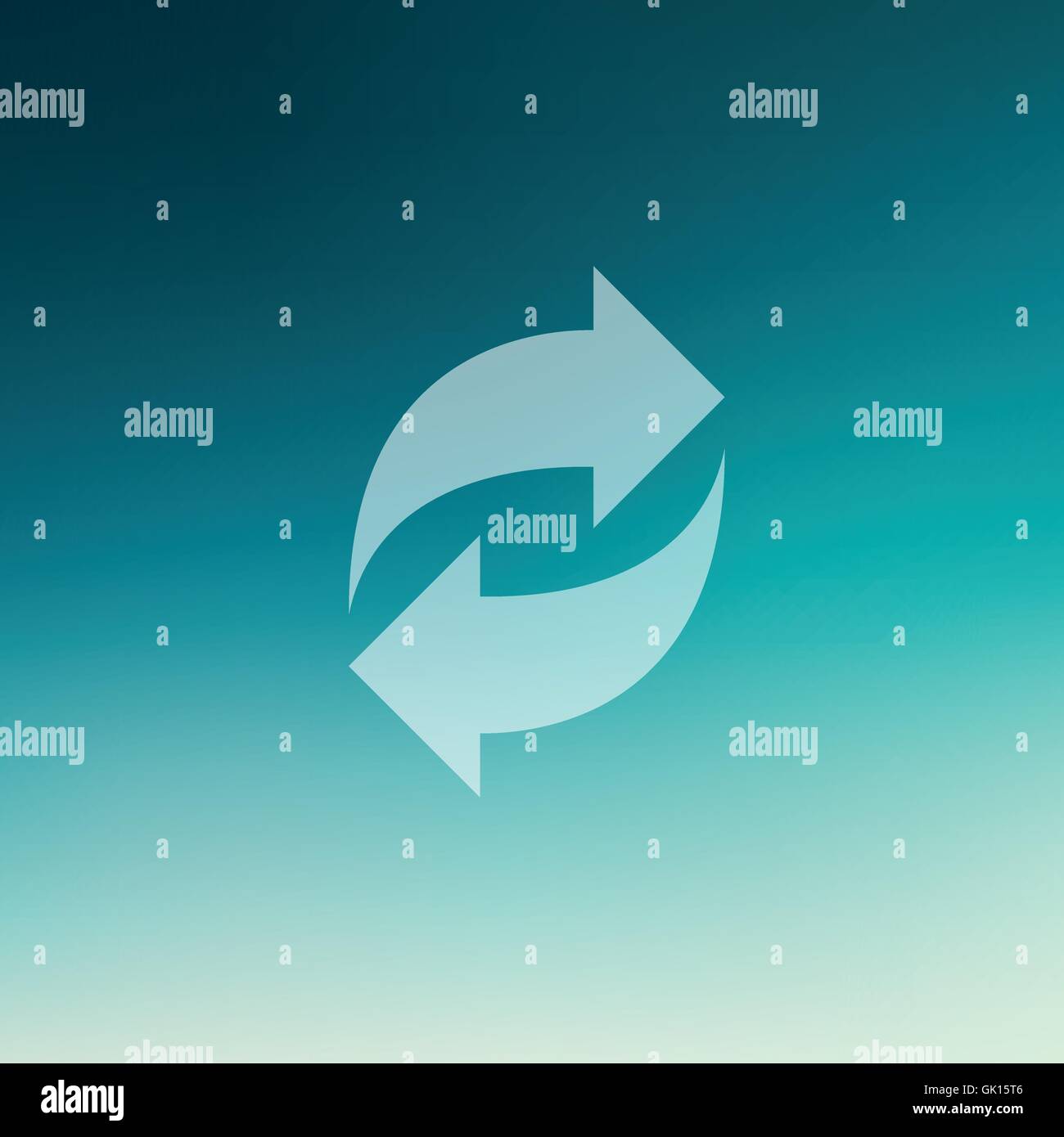 Reload arrow in flat style icon Stock Vector Image & Art - Alamy