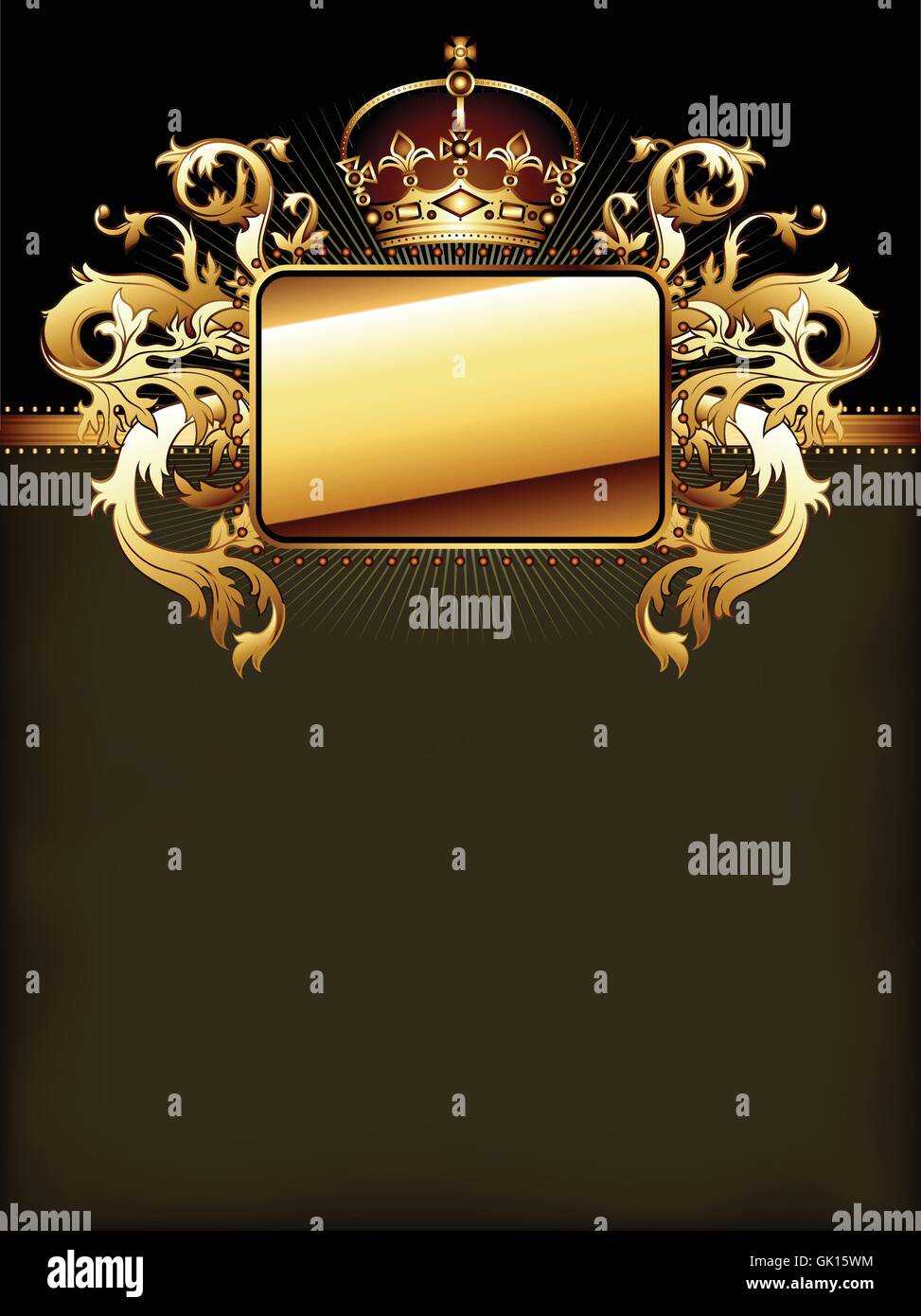 ornate golden frame Stock Vector Image & Art - Alamy